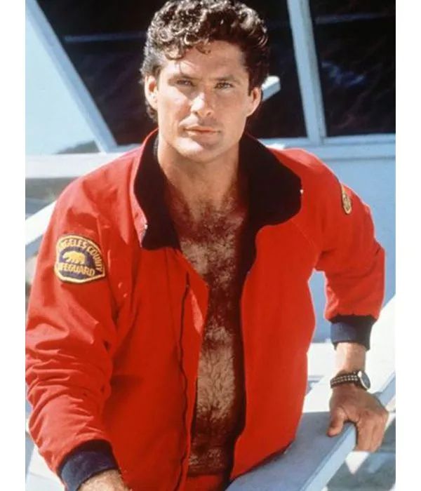 Buy Baywatch David Hasselhoff Red Cotton Jacket from TREX international ...