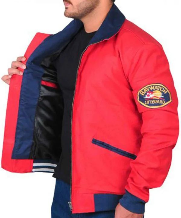 Buy Baywatch David Hasselhoff Red Cotton Jacket from TREX international ...