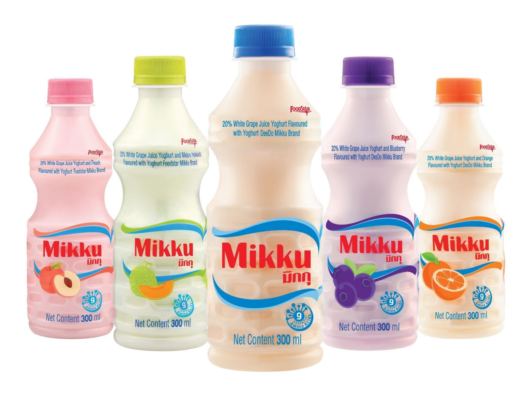 Buy Mikku White Grape Juice With Yoghurt 300 Ml. from Foodstar Company Limited, Thailand ...