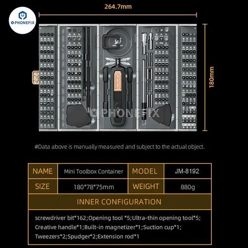 Buy Jakemy Jm-8192 180 In 1 Precision Screwdriver Repair Tool Kit from ShenZhen PHONEFIX ...