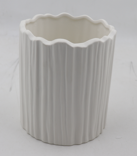 Buy Simple Flower Vase, Matte Frosted Ceramic Cylindrical Vase, Gift ...