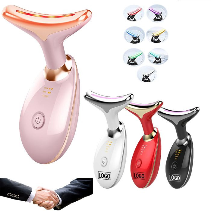 Buy Oem Ems 7 Color Led Face Light Therapy Face Neck Lifting Massager ...