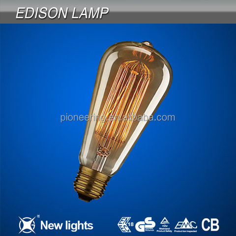 Buy 110v/220v St64 40w E27 Retro Edison Lamp 12v Edison Led Bulb from ...