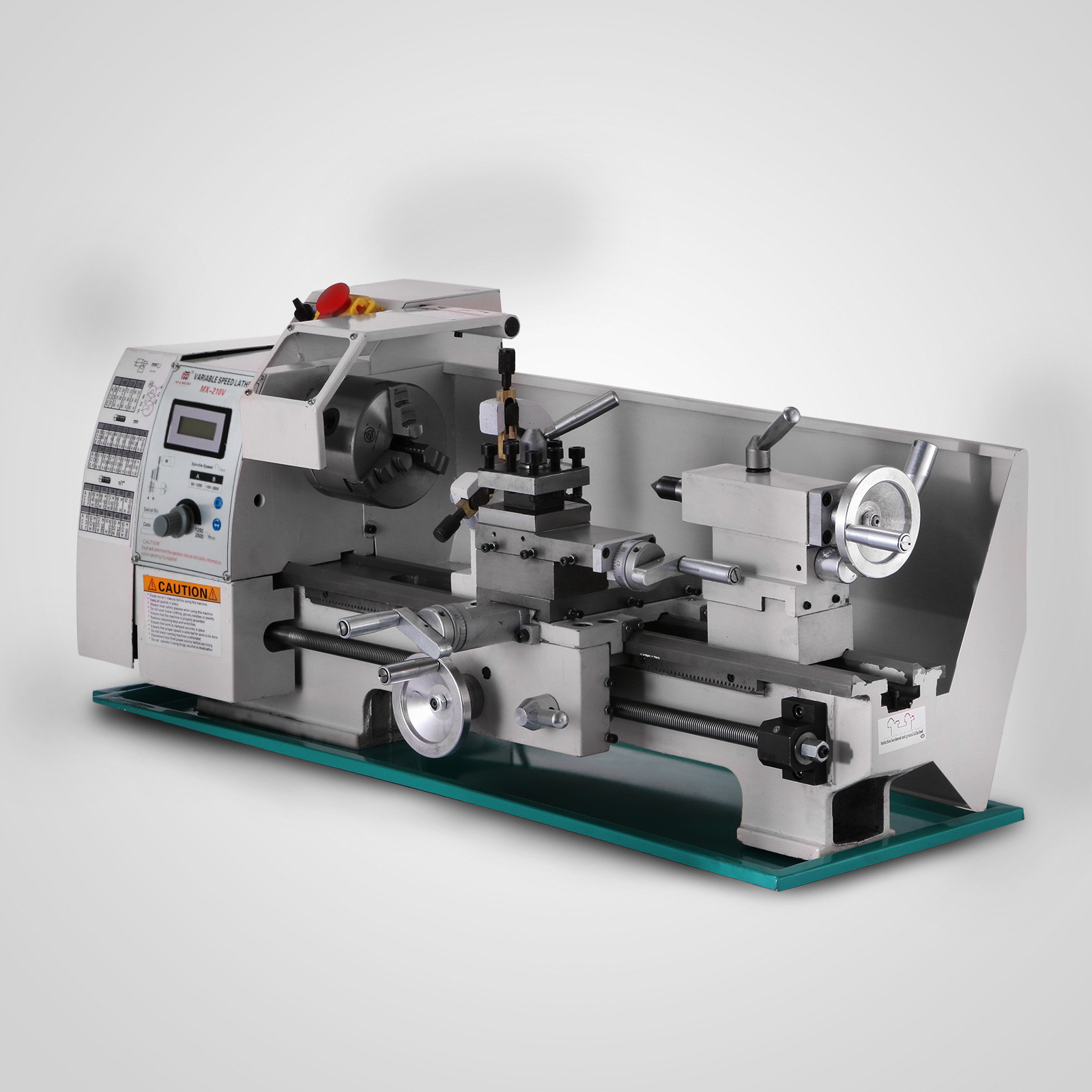 Buy 210 Mini Lathe Machine Wood Turning Metal Thread Drilling ...