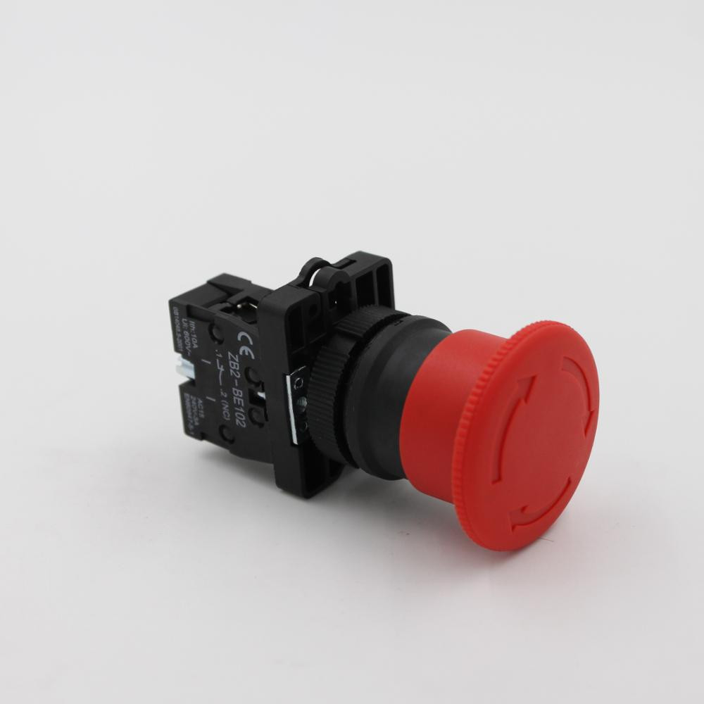 Buy 22mm Emergency Stop Switch Push Button Xb2-es542 With Mushroom Head Push Button Switch from ...