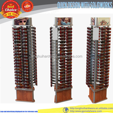 Buy 6 Sided Metal Floor Standing Sunglass Display Stand from Dongguan ...