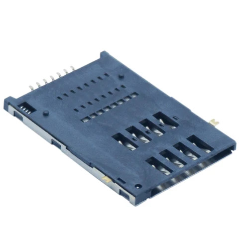 Buy 6+1 Pin Push Push Smt Type Memory Card Sim Card Holder Socket ...