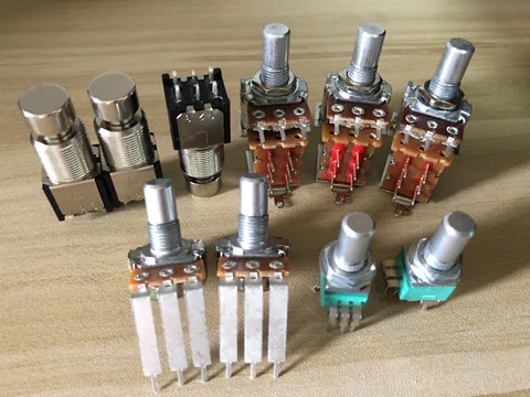 Buy 9mm Rotary Potentiometer With Center Detent /5detents /11detents ...