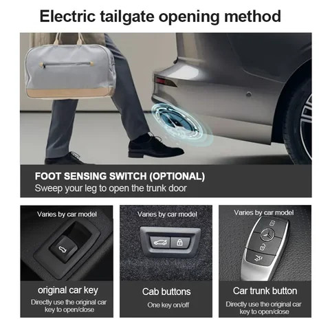 Buy Automatic Tailgate Lift Power Rear Trunk Actuators With Foot Sensor ...