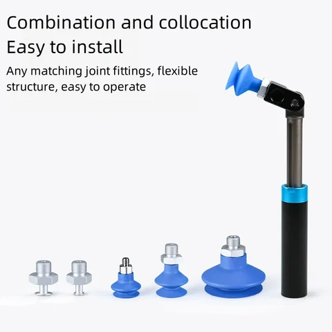 Buy Bellows 40mm Pneumatic Silicon Rubber Vacuum Suction Cups from ...