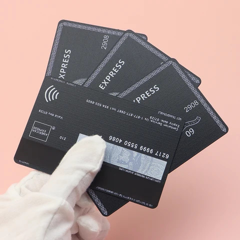 Buy Blank 0.8mm Oem Hot Selling Matte Black Blank Metal Visa Credit ...