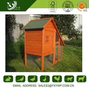 Buy Brown Color Large Run Wooden Rabbit Hutch With Ramp from Fujian ...