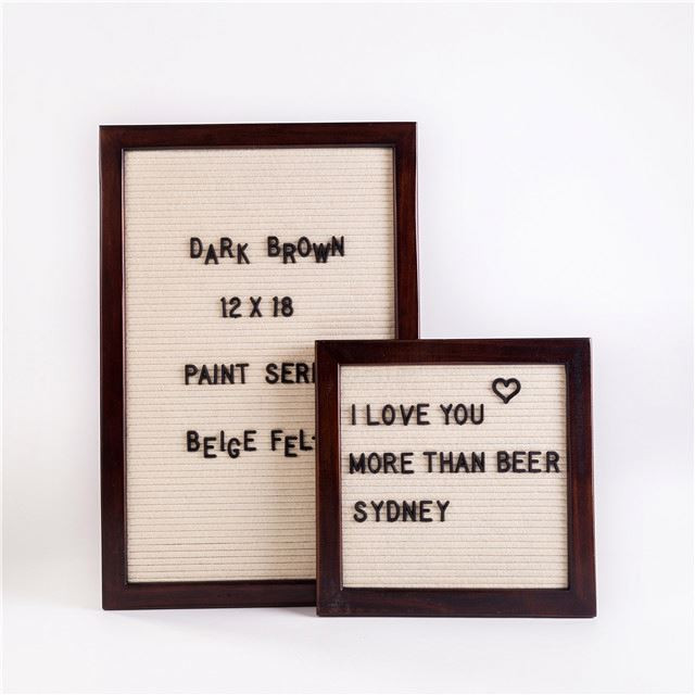 Buy Changeable Wood Frame Letter Board / Gold Frame Felt Letterboard ...