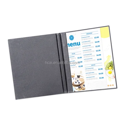 Buy Classic Leather Menu A4 Restaurant Menu Cover Faux Leather Menu ...