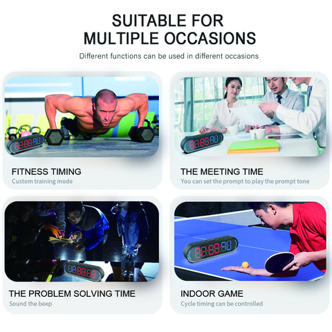 Buy Custom Digital Mini Gym Timer App Control Cycle Smart Timer Apply ...