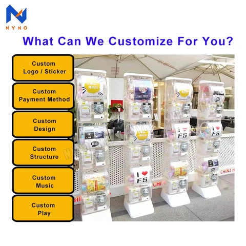 Buy Custom Electrical Gashapon Vending Machine Nayax Card Payment ...