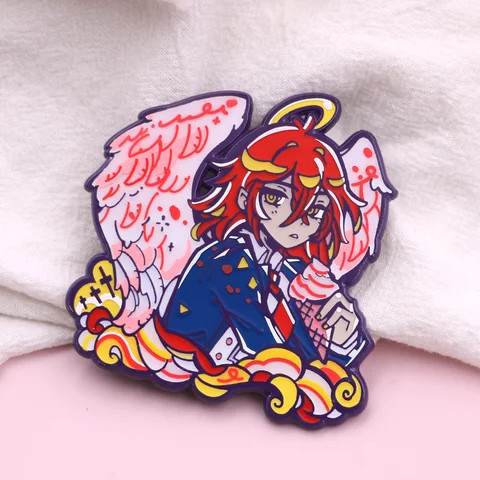 Buy Custom Metal Pins Enamelpins Frosted Anime Metal Badge One Piece ...