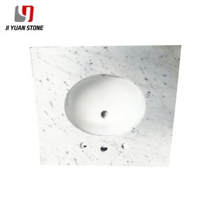 Buy Economical Commercial Carrara Countertop Banjo Vanity Top Bathroom ...