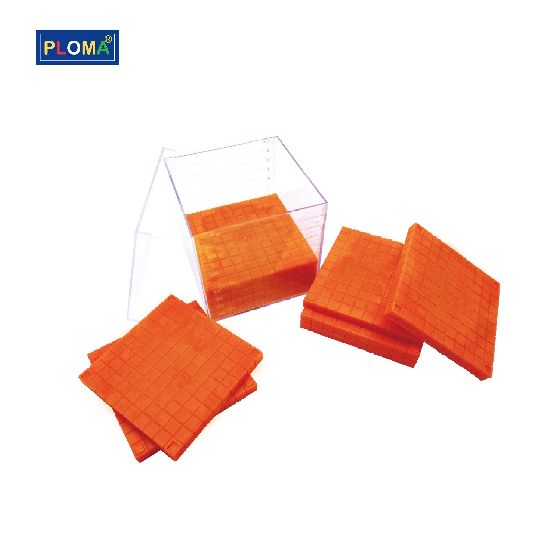 Buy Educational Interlocking Base Ten Flats With Cubic Decimeter Box ...