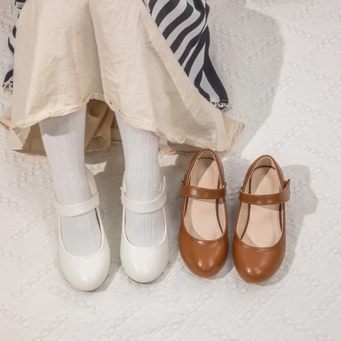 Buy Elegant Girls Low Heel Mary Jane Shoes Comfortable Kids Party ...