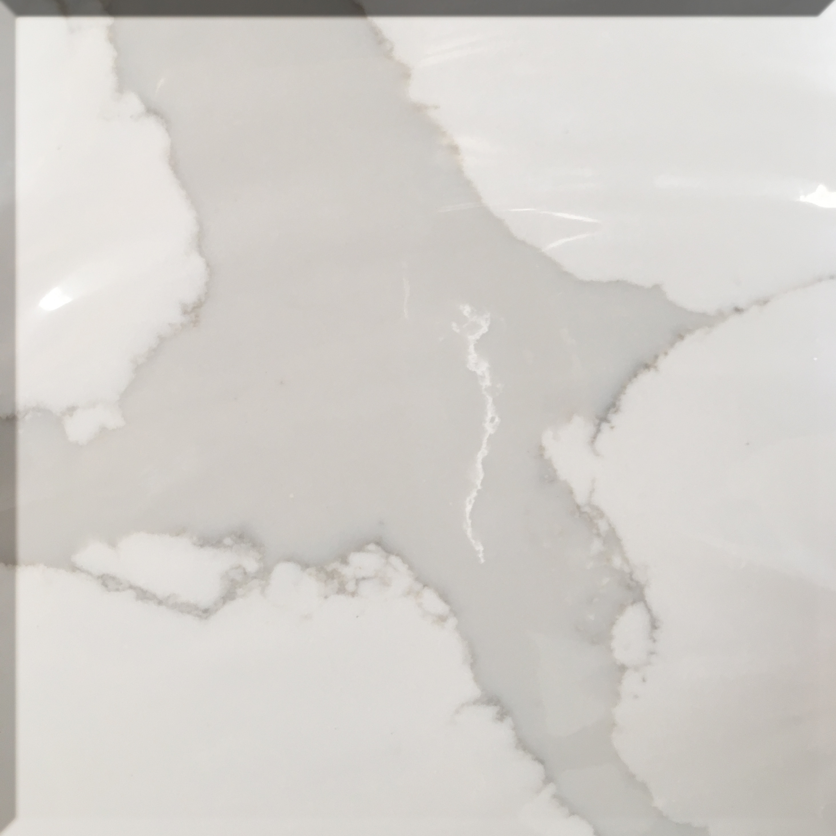 Buy Engineered Marble Vein Quartz Countertop Vanity Top from Shandong ...