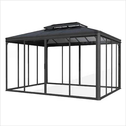 Buy Four Season Slant Roof Veranda Aluminum Covered Sun Room With Easy ...