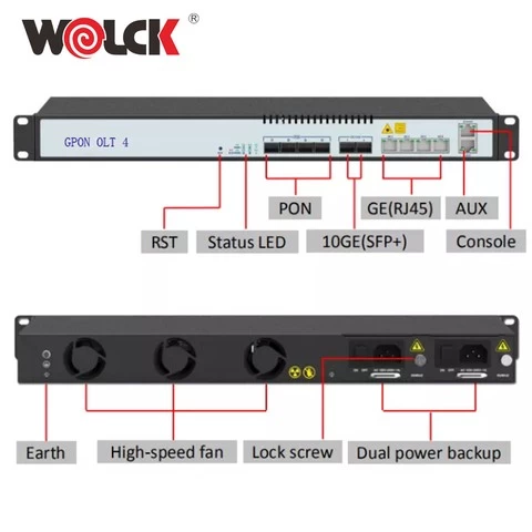 Buy Ftth Modem Fiber Optic Equipment Epon Olt Compatible With F660 Onu Gpon 4 Port Olt from ...