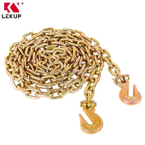 Buy Grade 70 Zinc Finish Tow Chain 5/16"x14 G70 Galvanized Utility ...