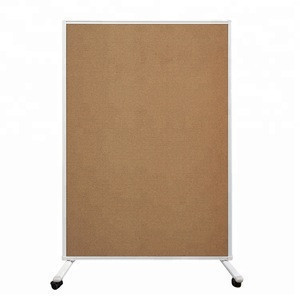 Buy High Density Movable Cork Board Bulletin Boards With Wheels from ...