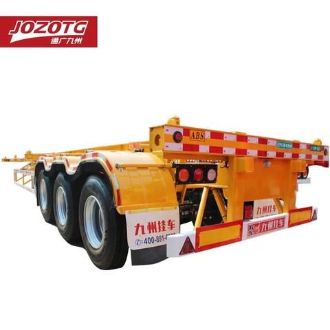 Buy High Quality 3 Axles Skeleton Chassis 40ft Container Transport Semi Container Truck Skeleton ...