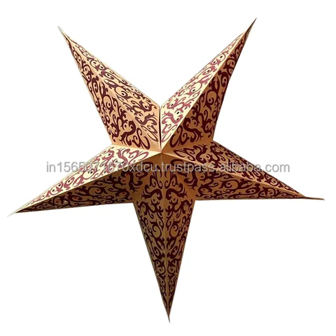 Buy India-made Large Paper Stars Decorations 18-28 Inches For Christmas ...
