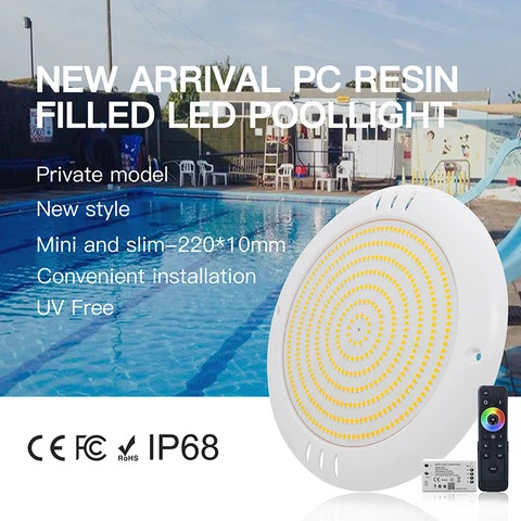 Buy Ip68 Slim Flat Submersible Led Underwater Light 35w Wall Mounted ...