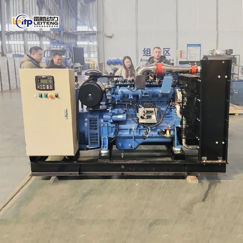 Buy 100kw Gas Generator Soundproof Type Emergency Power Supply Gas ...