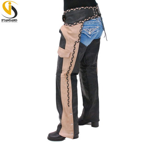 Buy Low Price Black Leather Chaps Horse Riding Chaps Size 5xl / Best ...