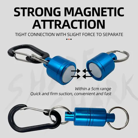 Buy Magnetic Net Release Magnetic Keychain Fly Fishing Net Retractor ...