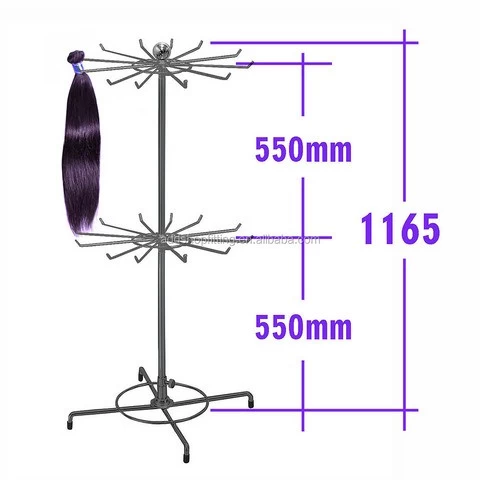 Buy Metal Stand On Counter Hook Hair Extension Display from ASTRID ...