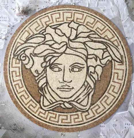 Buy Modern Design 60inch 152x152cm Round Medallion Goddess Medusa ...