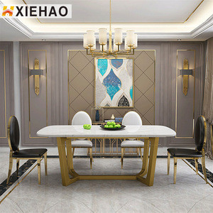 Buy Modern Square Design Marble Dining Table, Dining Table Set Modern ...