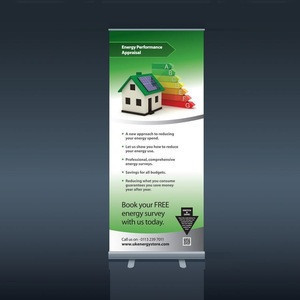 Buy Motorised Scrolling Display Electric Roll Up Banner Stand from ...