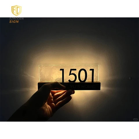 Buy New Design Backlit Stainless Steel Luminous House Numbers Modern ...
