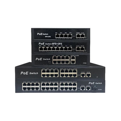 Buy Oem 4/6/8/16 Port Poe Switch 48v Active Poe Ieee802.3 Af/at ...