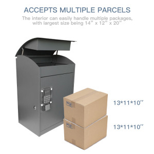 Buy Outdoor Smart Mailbox Parcel Delivery Box For Home Drop Box Keyless ...