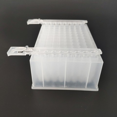 Buy Plastic Transparent Lab Use 96 Deep Well Plate Supporting 8-strip ...
