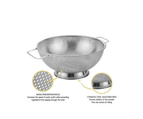 Buy Round Shape Small Stainless Steel Colander Strainer For Grains ...