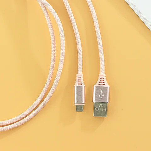 Buy Sd-231 2 Meters Long Data Cable 2.1a Nylon Braided Fast Charging ...