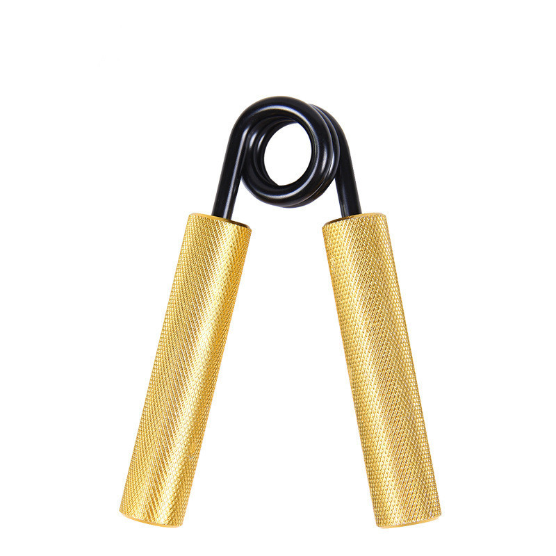 Buy Silver Anodized Knurling Handle Aluminum Heavy Hand Grips Carpal ...