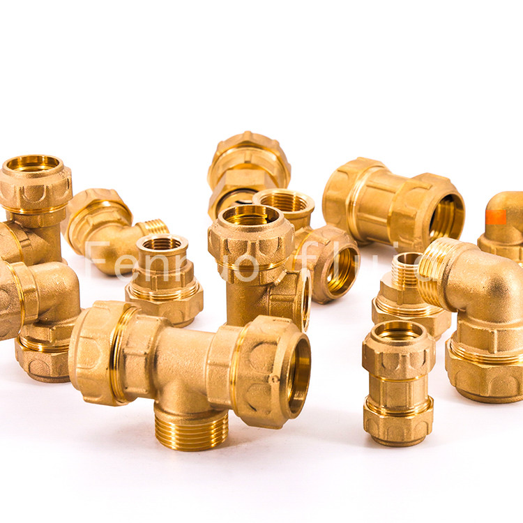 Buy Spain Market Female Threaded Straight Coupler Coupling Compression Brass Forging Pe Pipe ...
