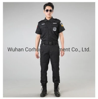 Buy Unisex Black Security Jacket Guard Uniform Outdoor Clothing Short ...