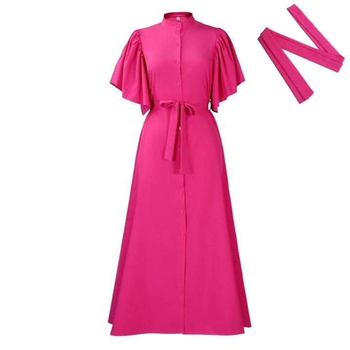 Buy Flared Sleeve Dress from Company - 苏丽琴, China | Tradewheel.com