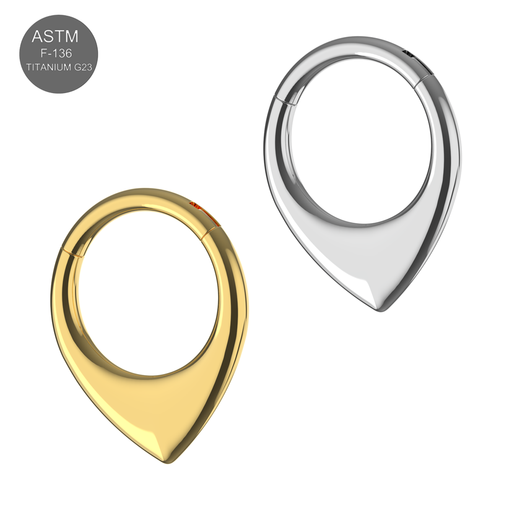 Buy Implant Grade Titanium V Shaped Hinged Segment Clicker Ring from ...